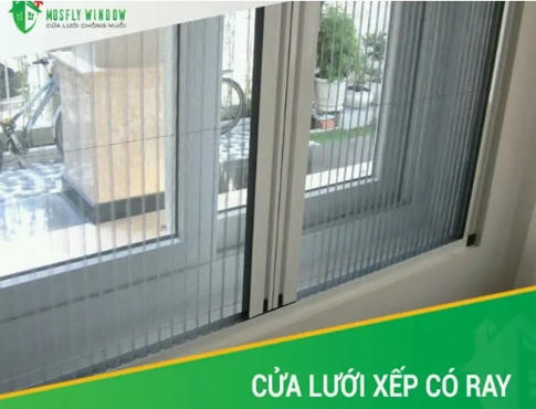 Cửa lưới chống muỗi xếp có ray - Mosfly ...