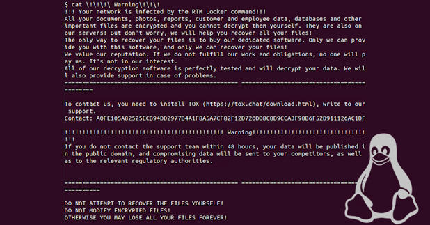 RTM Locker's First Linux Ransomware Strain Targ...