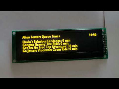 Raspberry Pi Theme Park Queue Display Project