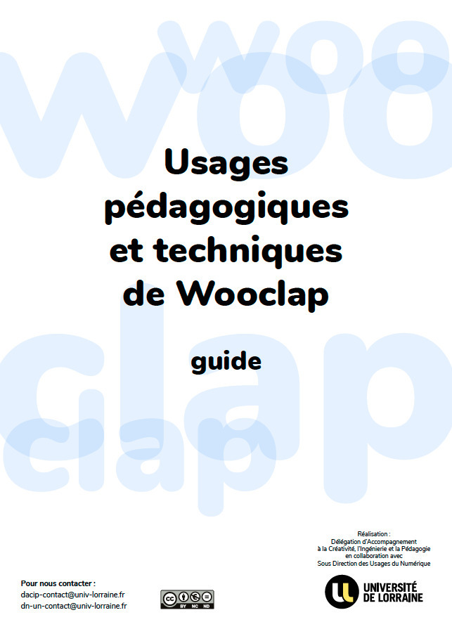 [Guide] - Usages pédagogiques et techniques de Wooclap - Centre de ressources et d’ingénierie ...