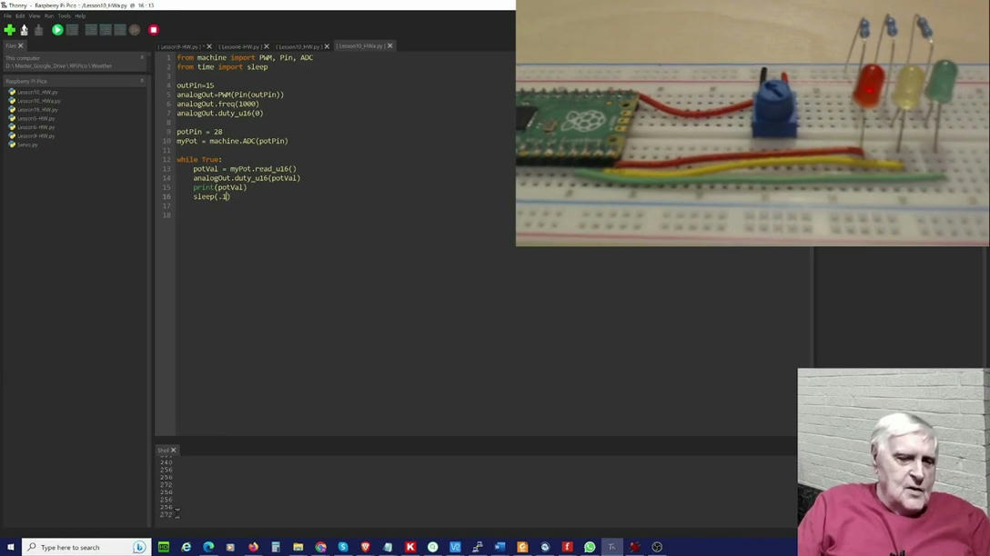 Paul McWhorter's Raspberry Pi Pico Lesson 10 Ho...