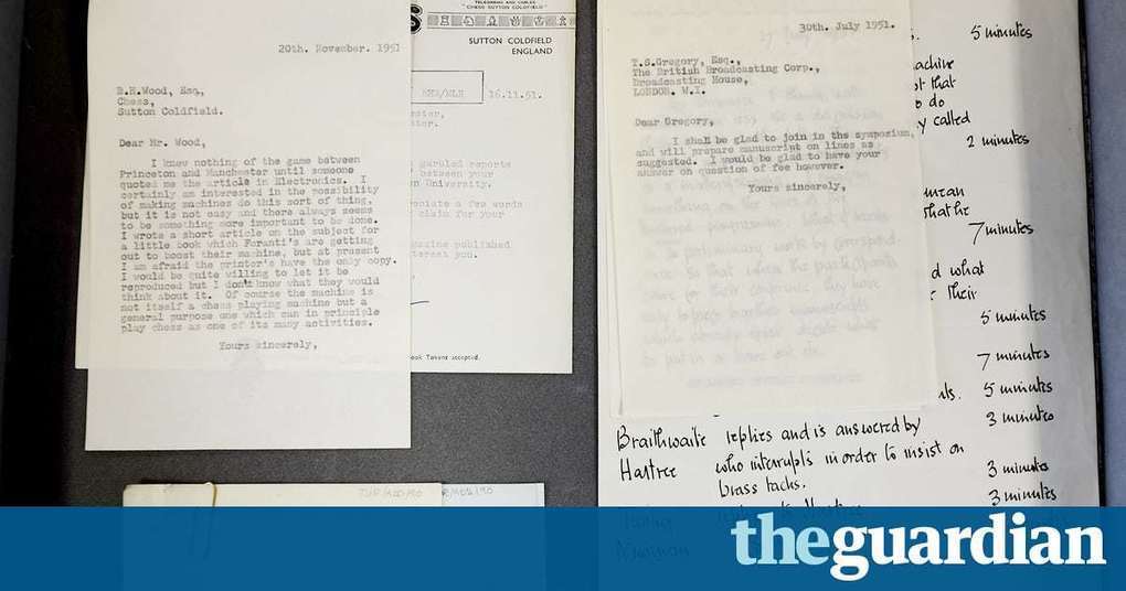 Collection of letters by codebreaker Alan Turin...