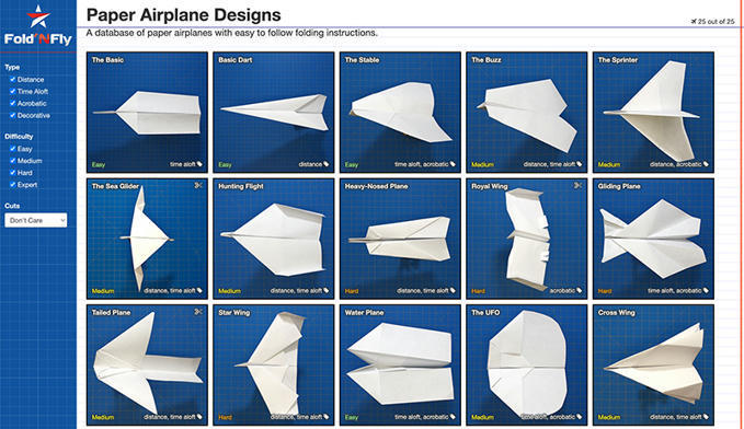 Paper Airplane Designs Database | ware[z]house ...