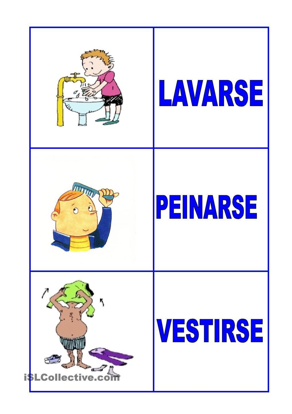 Memory de verbos reflexivos | Español pa...